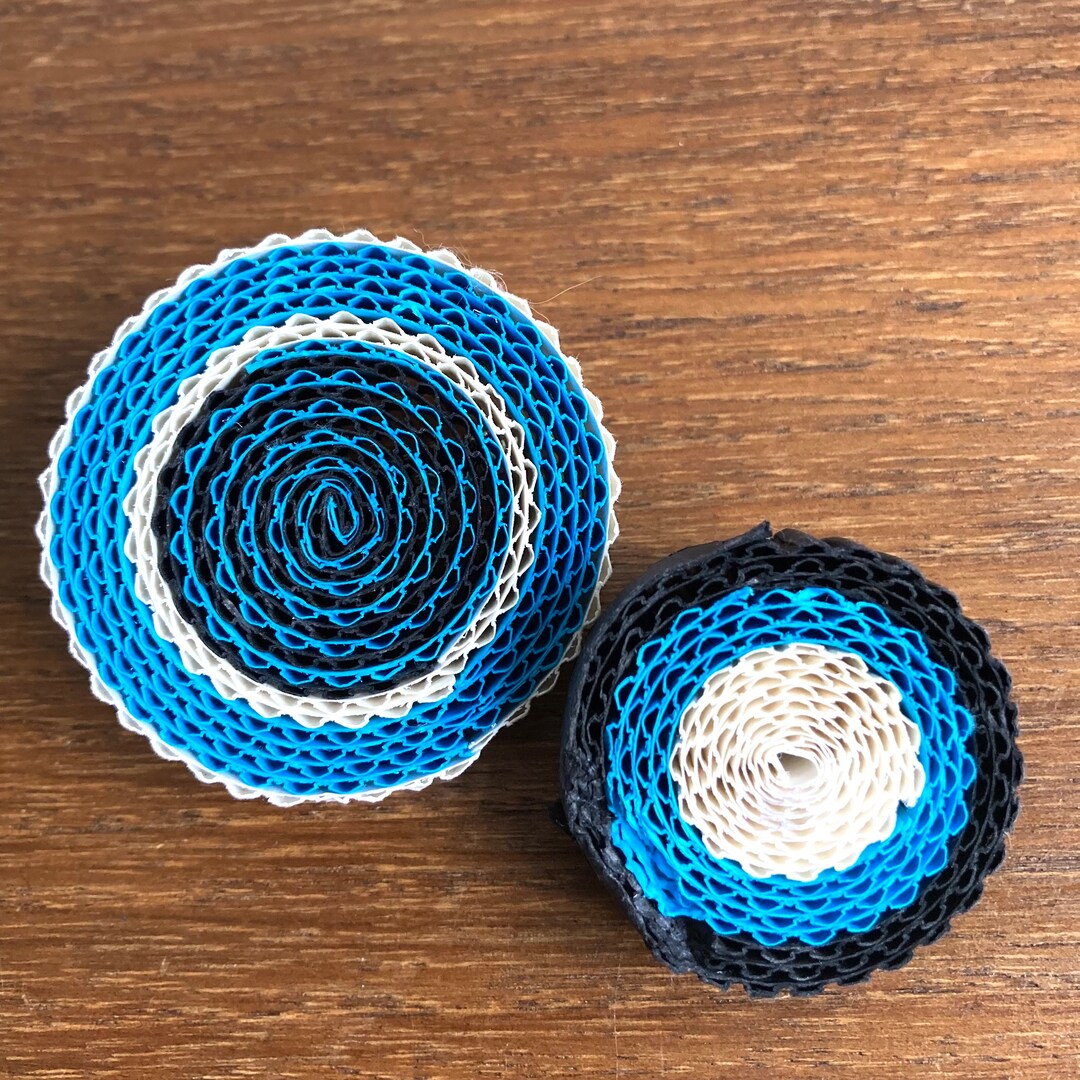 2 Handmade Paper Pins, Paper Broches - Etsy