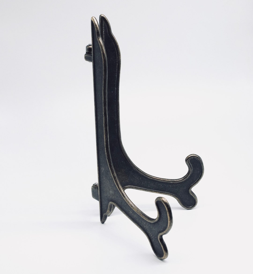 Vintage Plate Display, Plate Brass Stand /// Plate Holder, Plate Stand ...