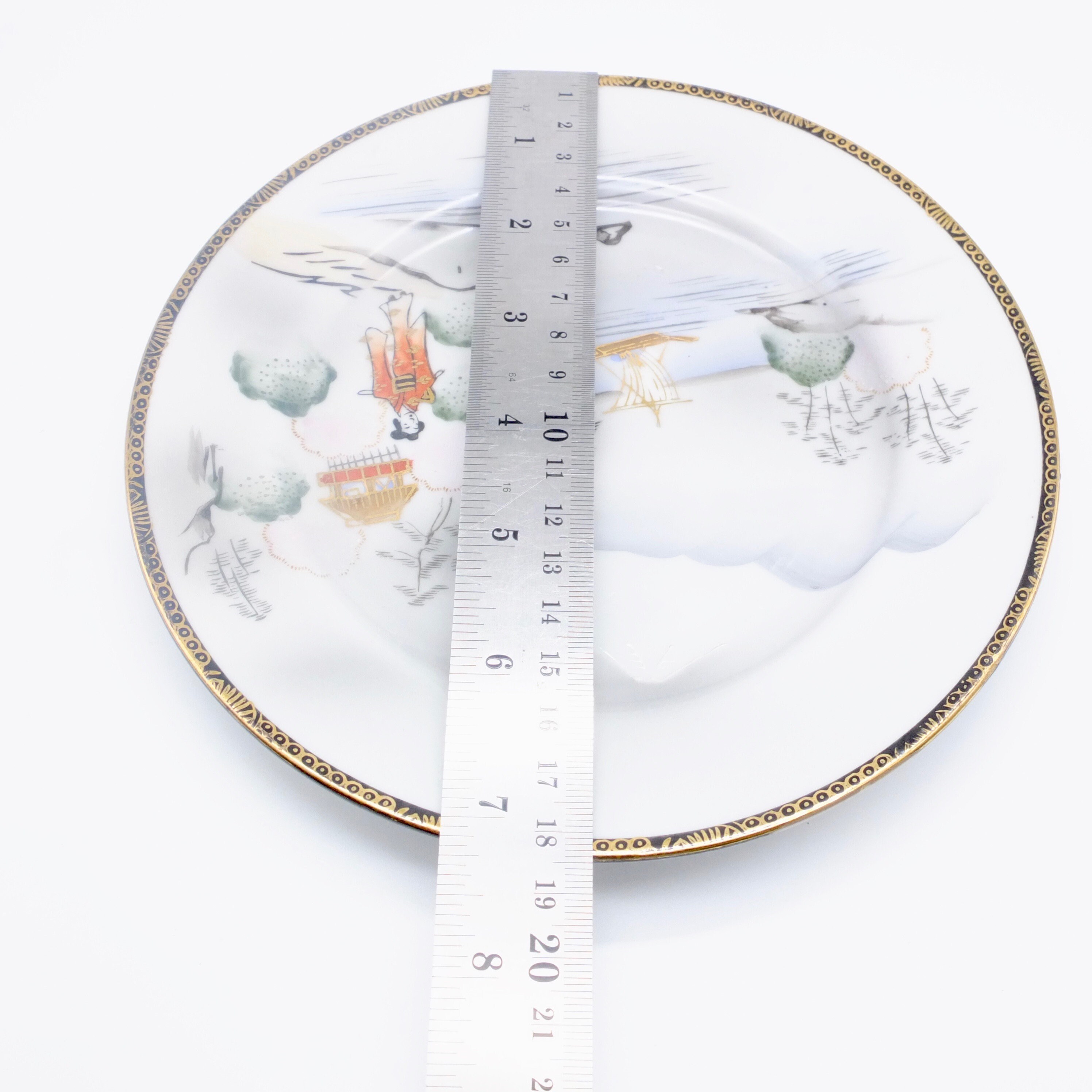 Vintage Japanese Porcelain Plate Hand painted plate | Etsy