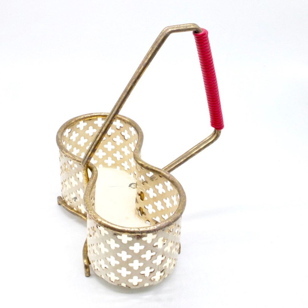 Vintage 50s Metal Basket, 50s Design, Portuguese Vintage - Etsy