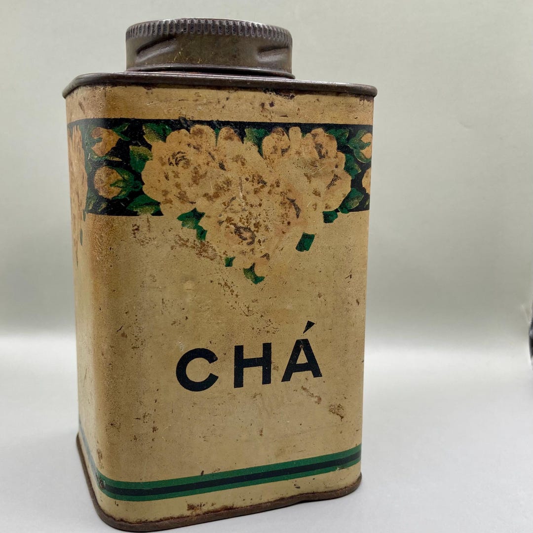 Vintage Flowers Tin Box, Vintage Tin Tea Box, Floral Box - Etsy