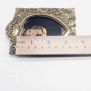 Vintage Solid Brass Photo Frame, Valentines Photo Frame, Heart Shaped ...