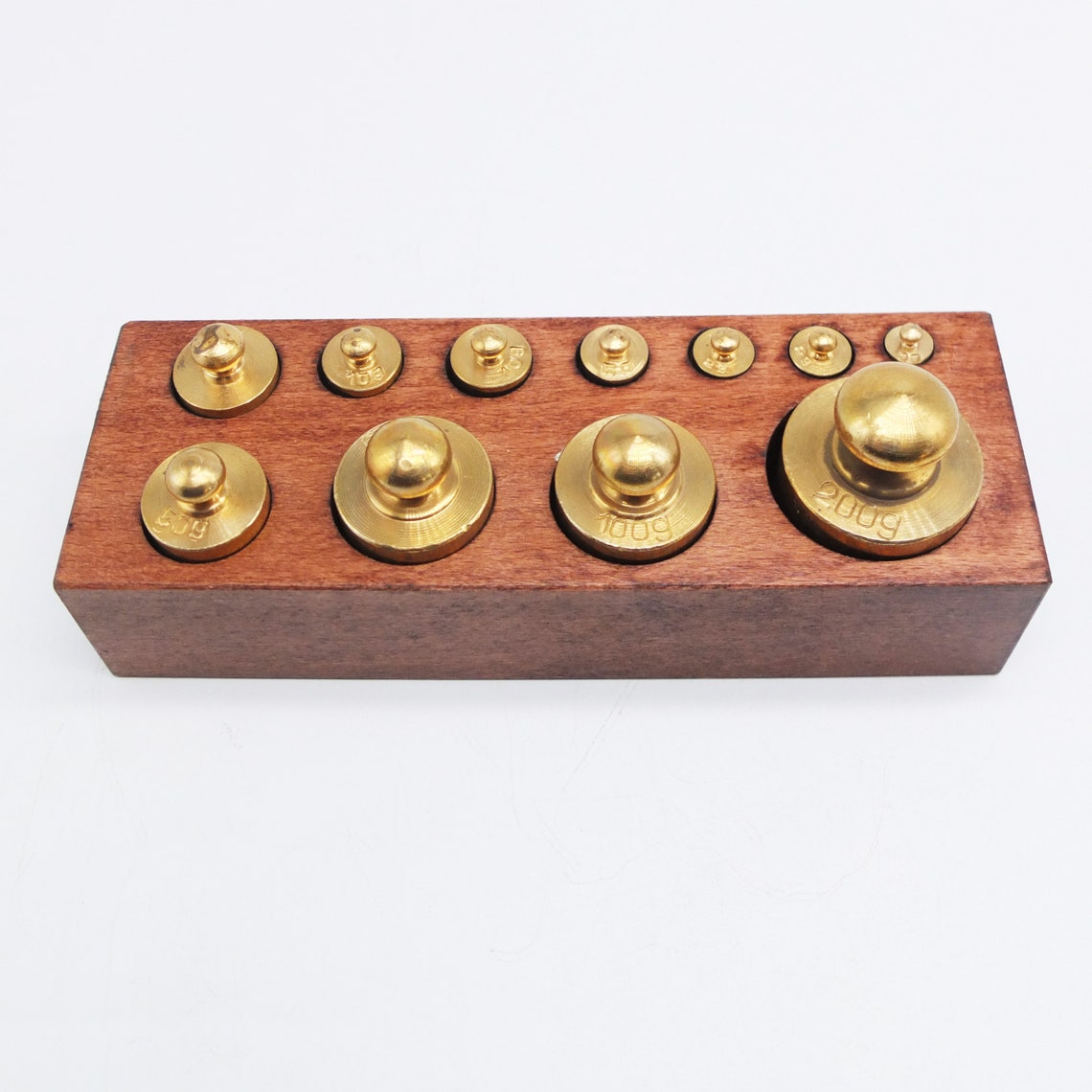 Vintage Brass Weight Scales Wood Support Kilograms - Etsy