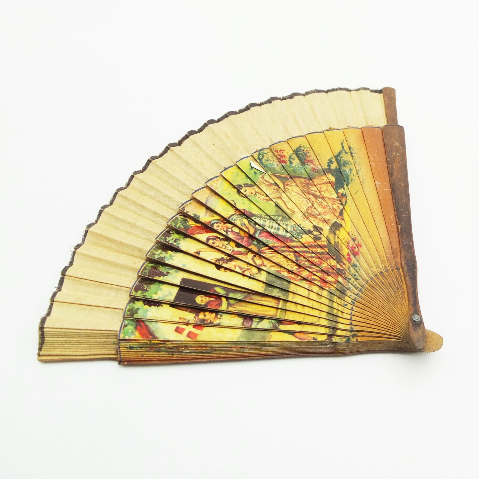 Antique Hand Painted Spanish Hand Fan Flamenco Hand Fan Wall - Etsy