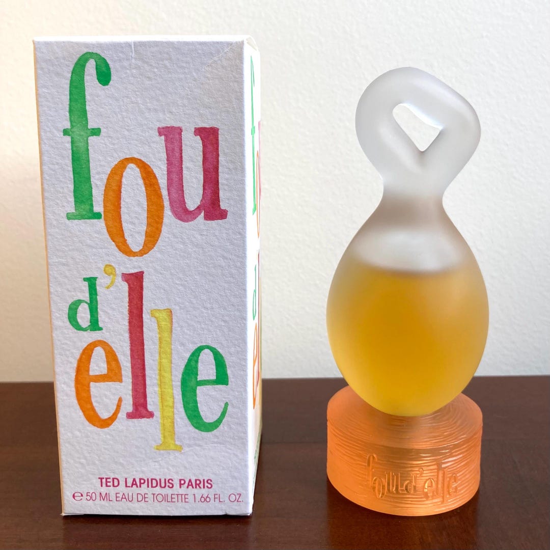 Vintage French Perfume Fou D’ Elle, Ted Lapidus, 50 Ml - Etsy