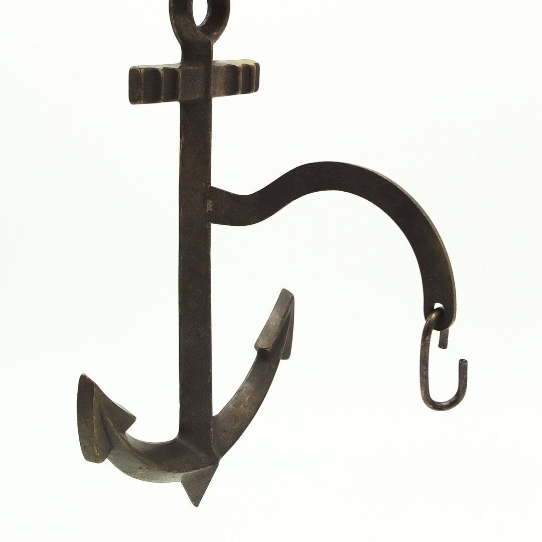 Vintage Brass Wall Hanger, Anchor Wall Display - Etsy