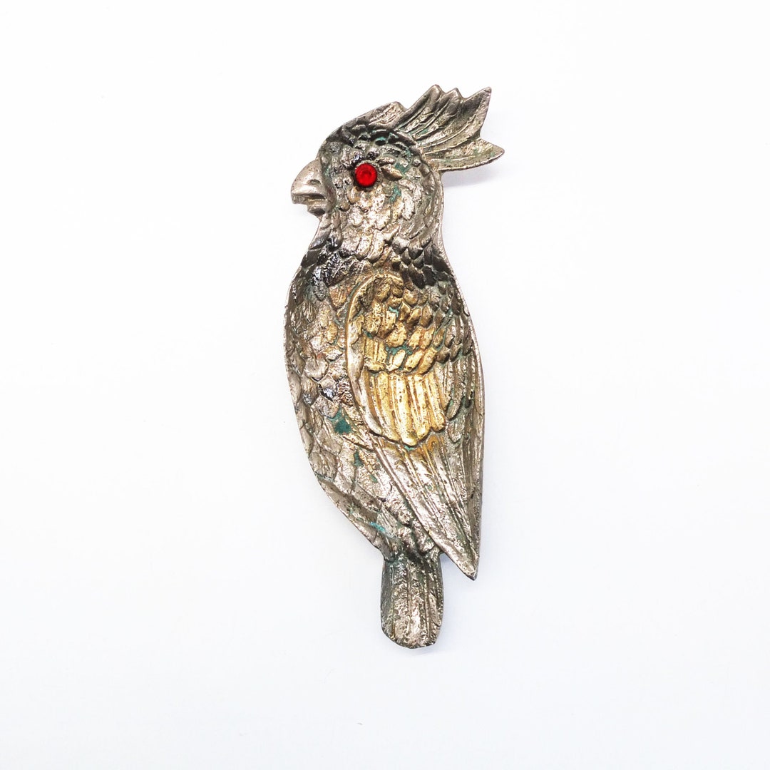 Vintage Bird Parrot Ashtray , Cottage Ashtray, Brass Ashtray, Vintage ...