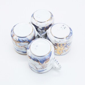 Antique ALL SET Hand Painted Coffee Cup, Oriental Macau Porcelain ...