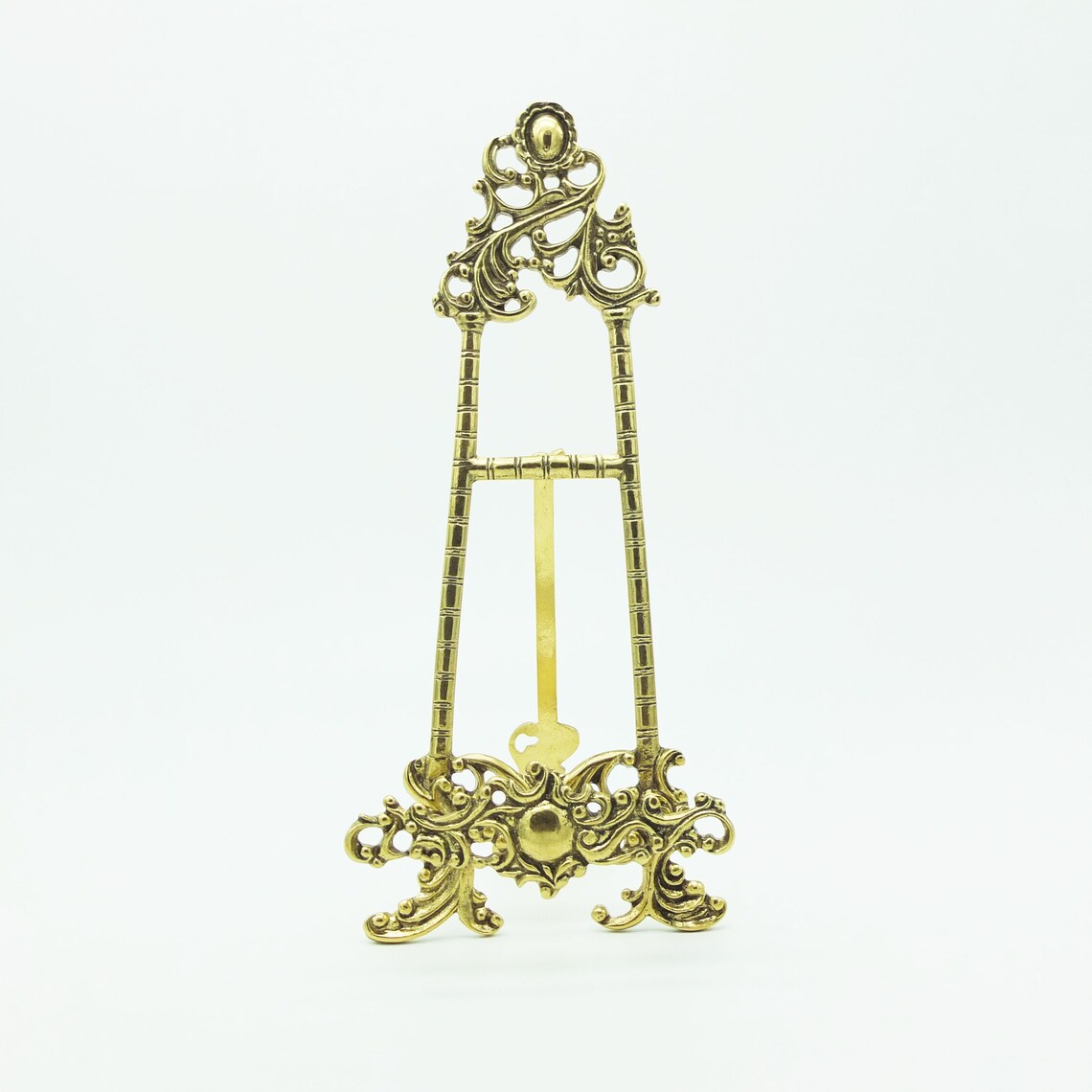 Vintage Plate Display Vintage Brass Frame Stand Book Stand - Etsy