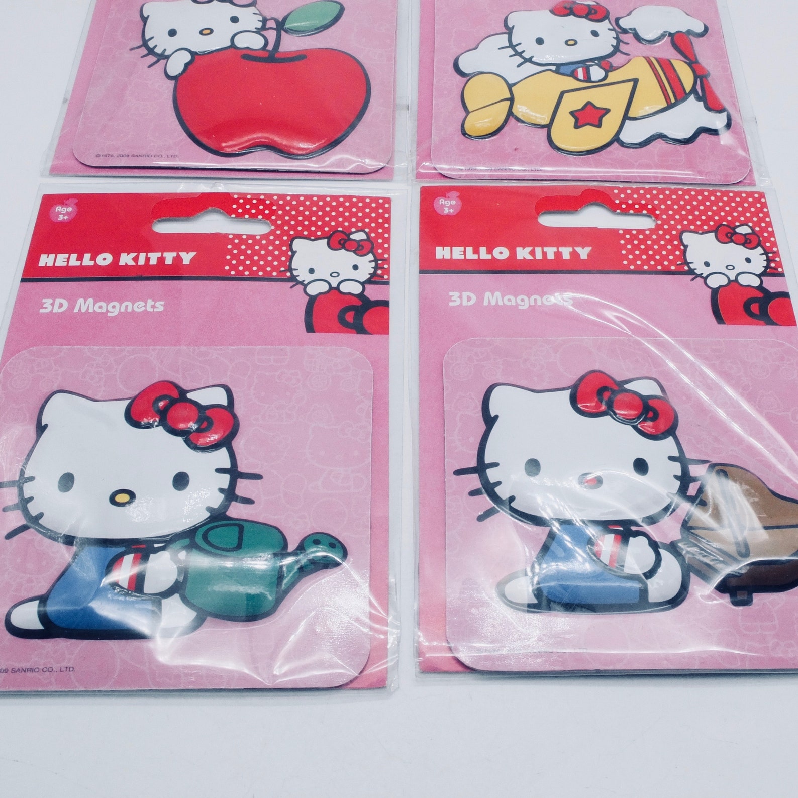 Set of 4 HELLO KITTY Magnets 3D Magnets | Etsy