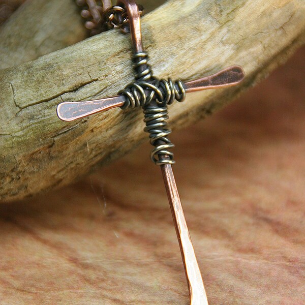 Copper Cross - Etsy