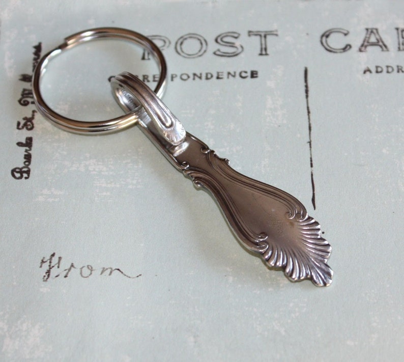 Spoon Key Chain Spoon Key Ring Vintage Silverware Bridesmaid - Etsy