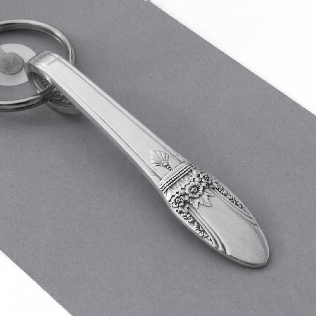 Silverware Handle Key Ring, Spoon Key Chain Spoon Key Ring Vintage ...