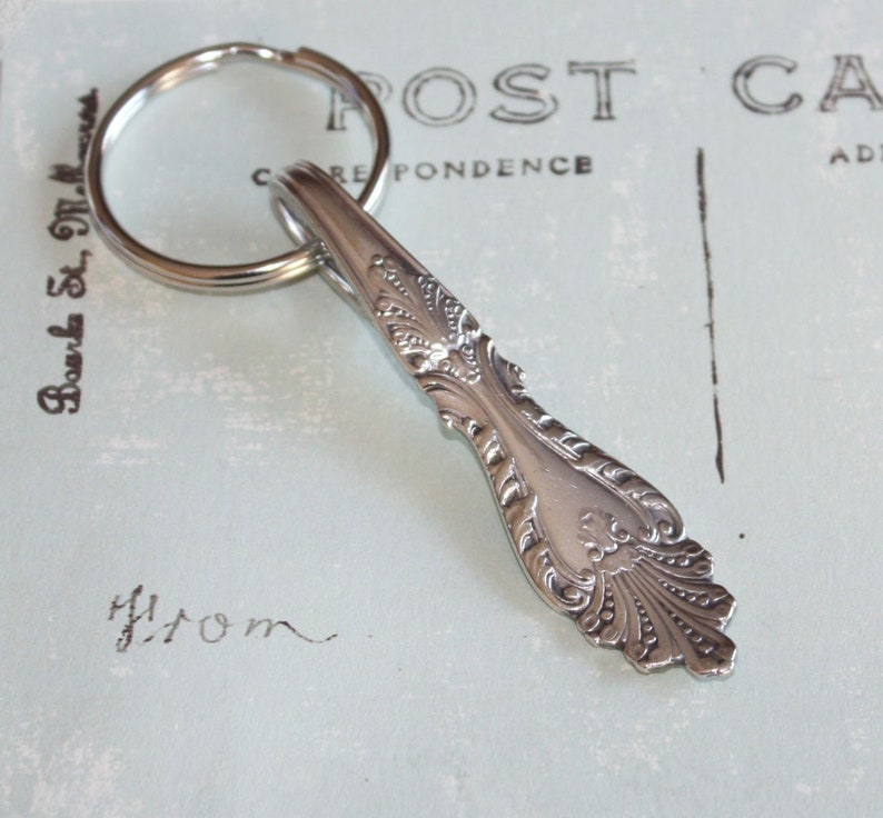 Spoon Key Chain Spoon Key Ring Vintage Silverware Bridesmaid - Etsy