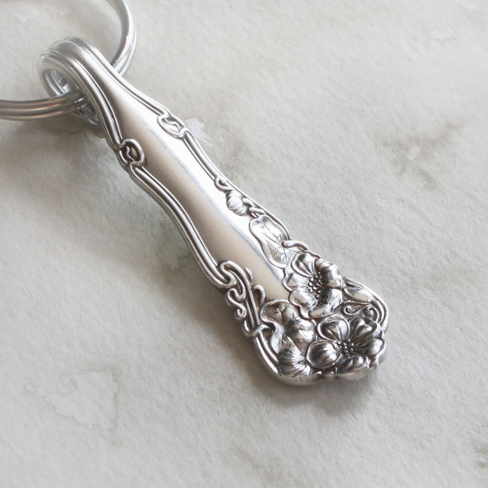 Silverware Handle Key Ring. Spoon Handle Key Ring. Silverware - Etsy