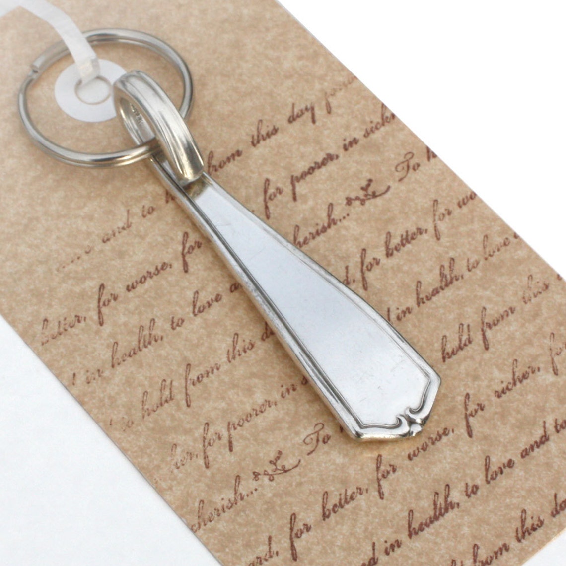 Monogrammed Key Chain Spoon Key Chain Silverware Key Ring | Etsy