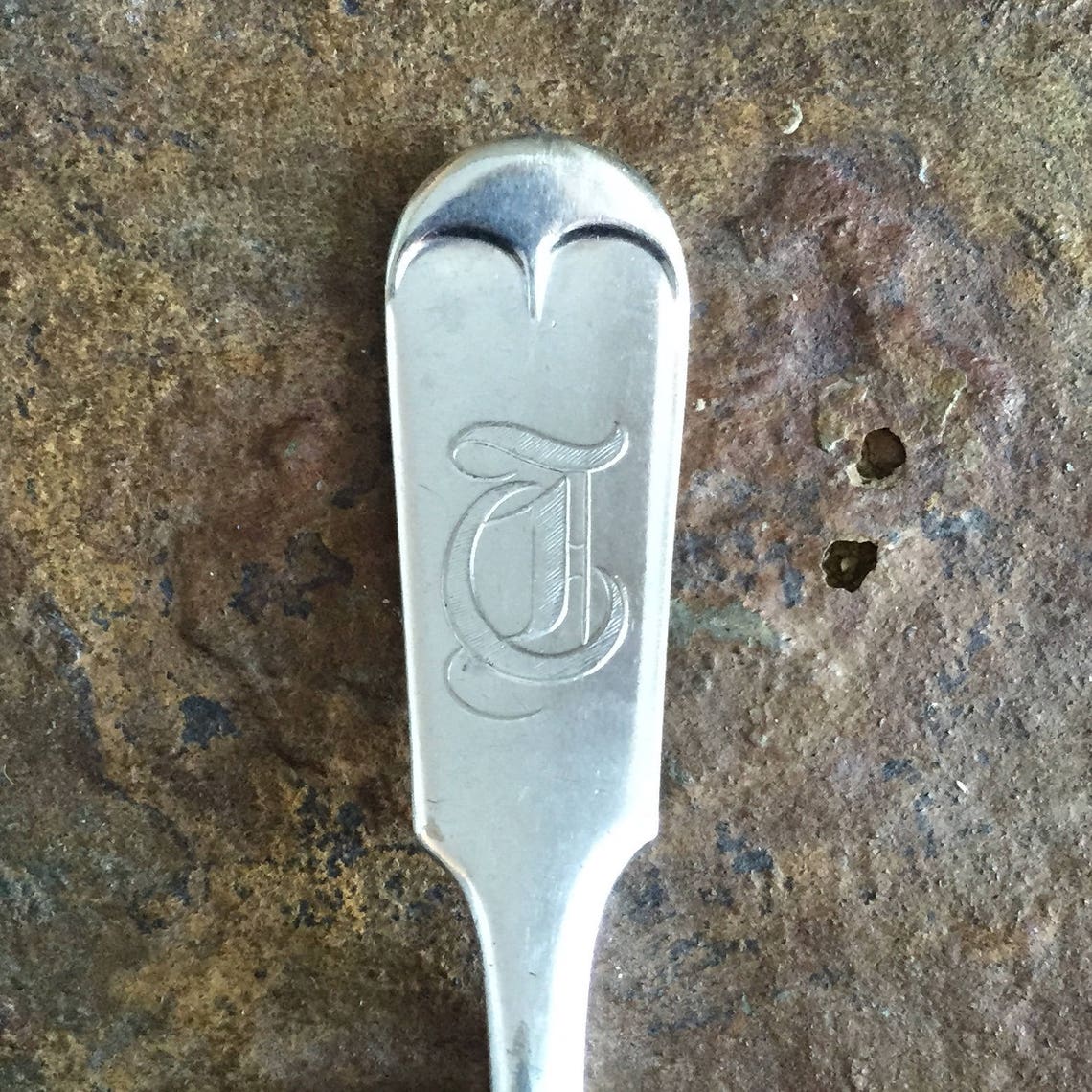 Spoon Keychain Spoon Key Chain Spoon Key Ring Monogram T - Etsy