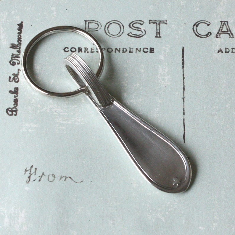 Spoon Key Chain Silverware Keychain Spoon Key Ring by - Etsy