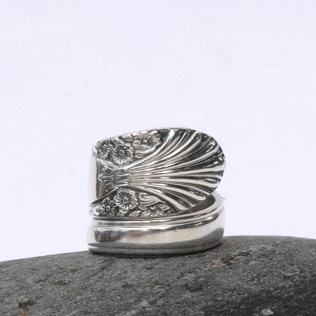 Radiance Spiral Ring Spoon Ring Bypass Spoon Ring Upcycled Spoon ...