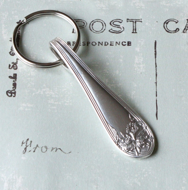 Spoon Key Chain Silverware Keychain Spoon Key Ring by - Etsy