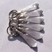 Spoon Keychain Silverware Key Chain Spoon Key Ring Vintage Silver Plate ...