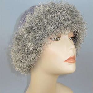 Instant Digital File PDF Download Knitting Pattern Faux Fun Fur Trim ...