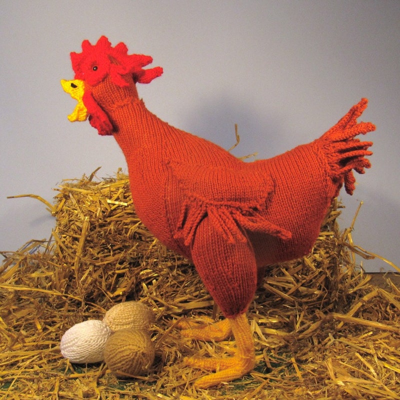 Chicken Knitting Pattern - Etsy