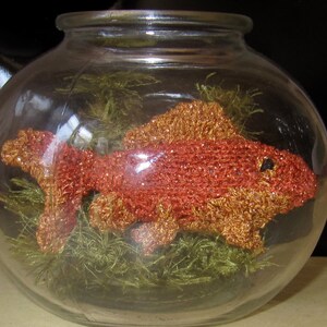 Instant Digital Pdf Download Knitting Pattern My Pet Goldfish Toy ...
