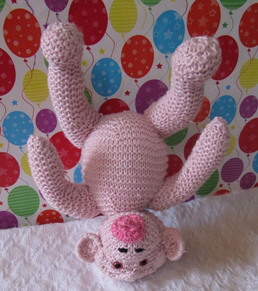Madmonkeyknits Cherry Baby Chimpanzee Toy Animal Pdf Knitting - Etsy