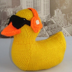 Digital File Pdf Download Knitting Pattern Uber Cool Rubber Duck ducky ...
