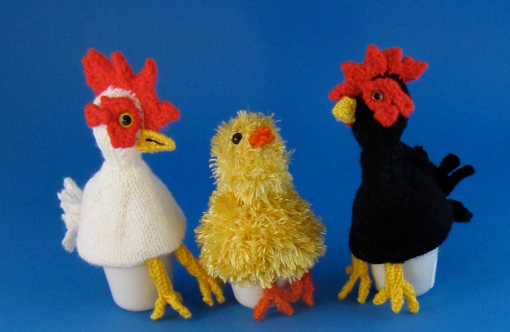 Instant Digital Pdf Download Knitting Pattern-chicken Family - Etsy UK