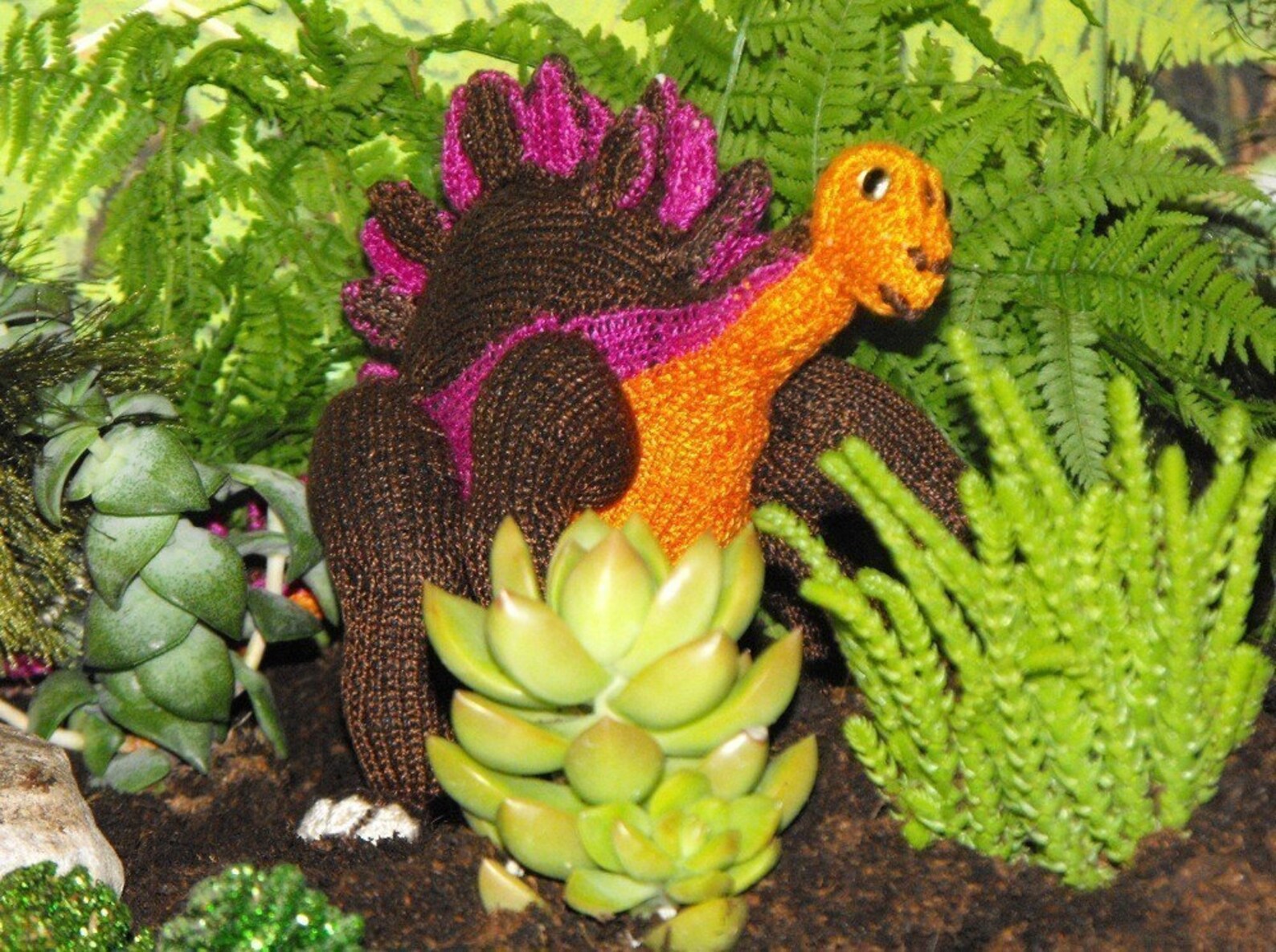 Digital File Pdf Download Knitting Pattern Steve Stegosaurus - Etsy