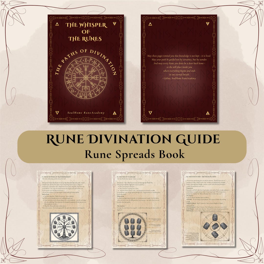 Rune Divination Guide | Viking Runes Grimoire PDF | Nordic Rune Spreads ...