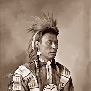 Kat-o-capee, Professionally Restored Large Photograph of Vintage Native ...
