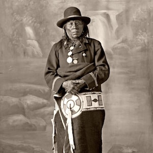 Chief Running Rabbit, Professionally Restored Photograph of Vintage ...