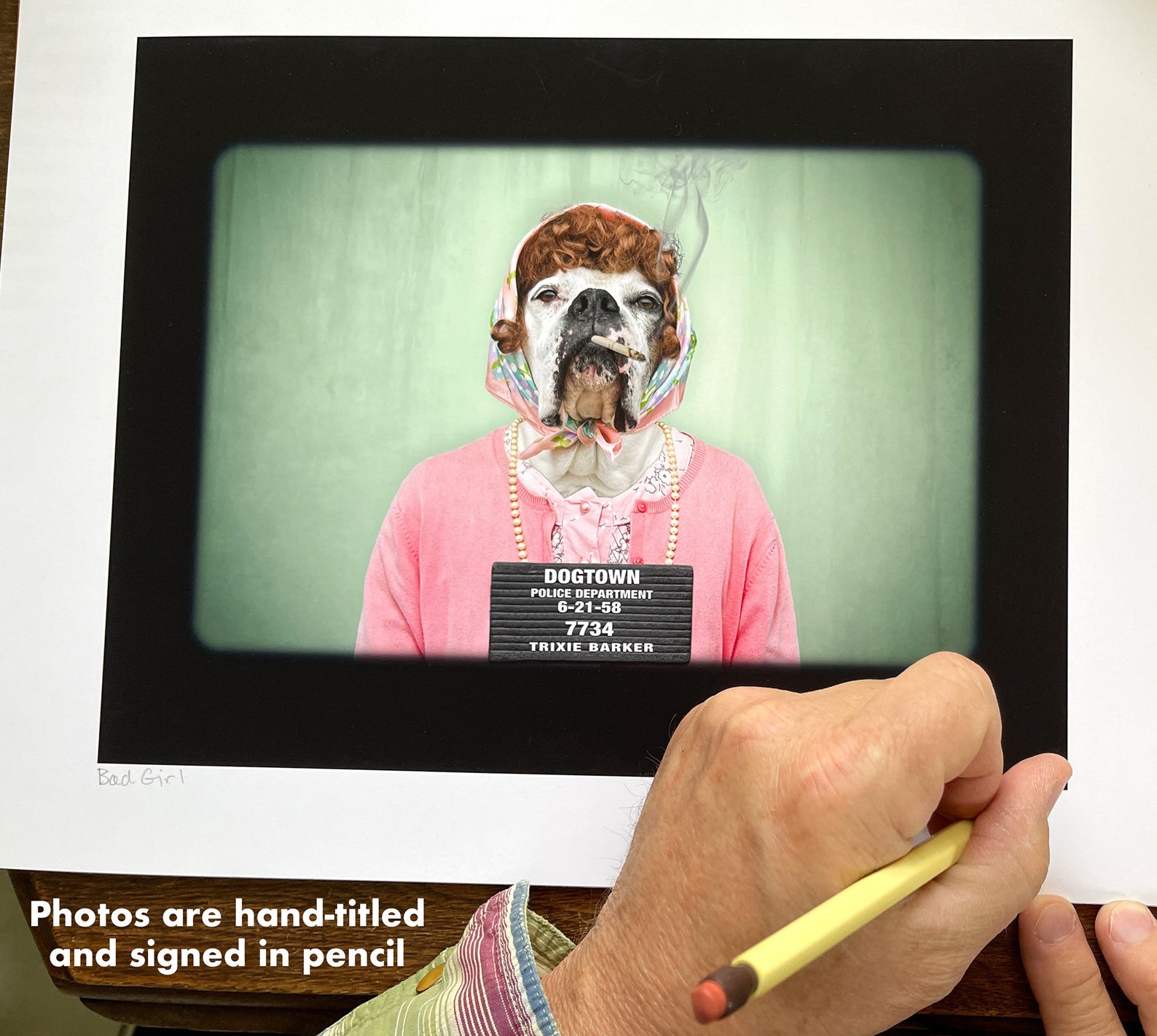 The Dear Deere Funny Large Original Photograph of Female - Etsy