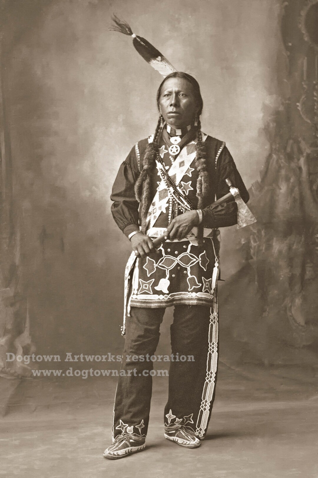 Charles Baddle, Professionally Restored Large Reprint Photograph of ...