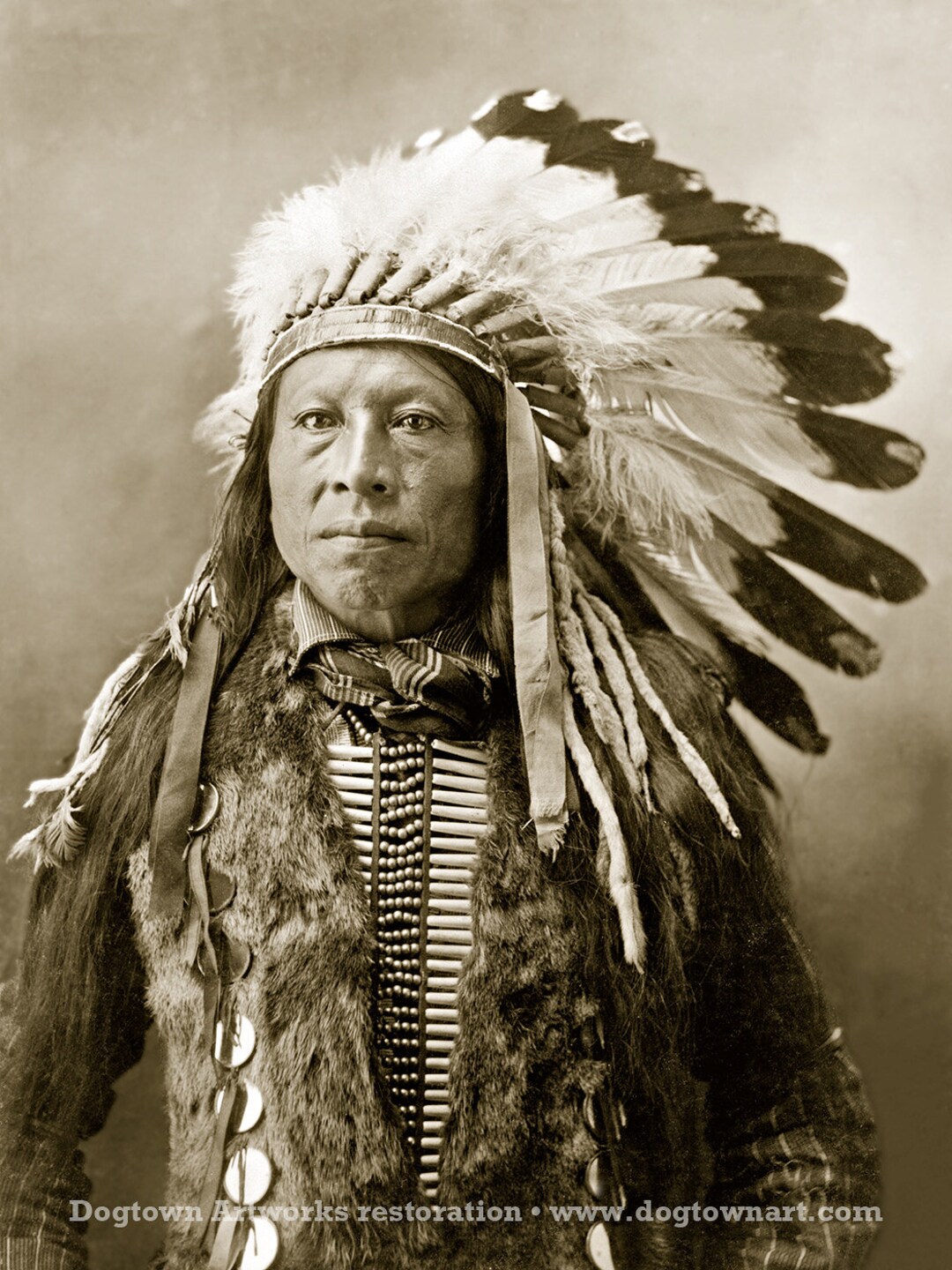 Stampede, Professionally Restored Large Photograph of Vintage Native ...