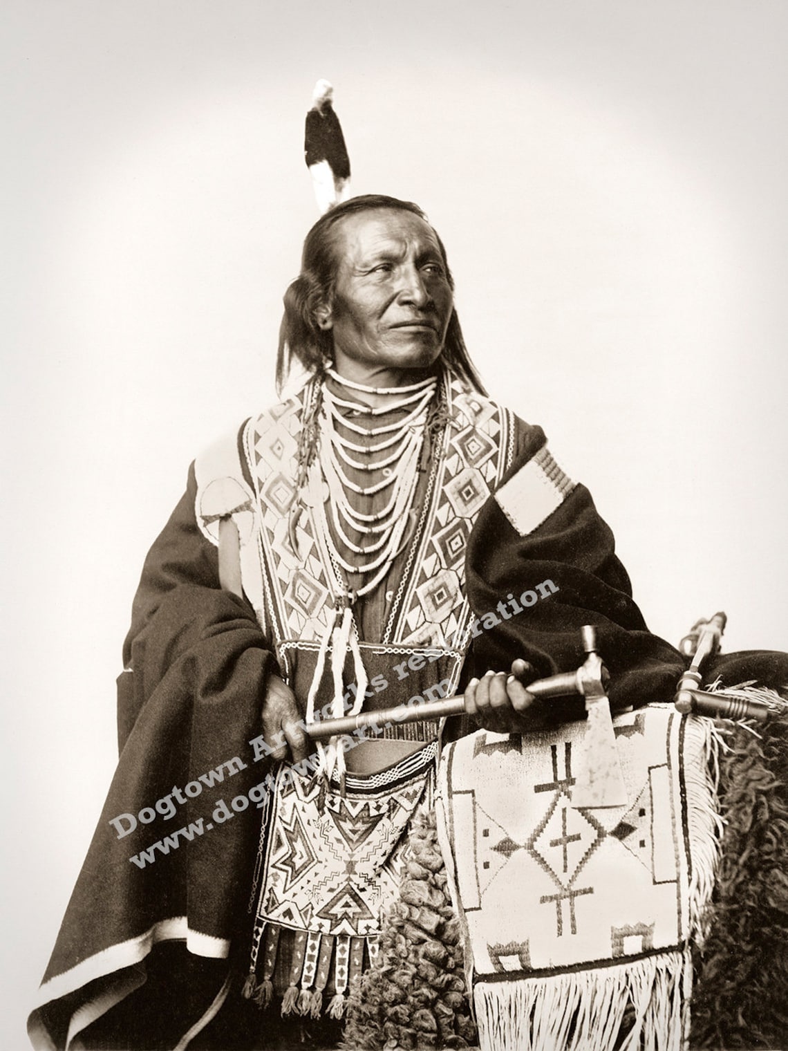 Chief Red Fox Professionally Restored Photograph of Vintage - Etsy