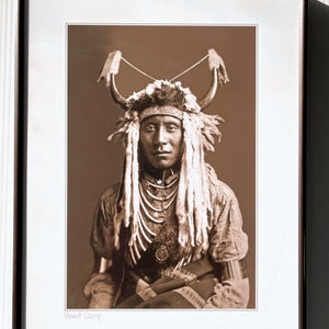Chief Wolf Robe, Professionally Restored Photograph of Vintage Native ...