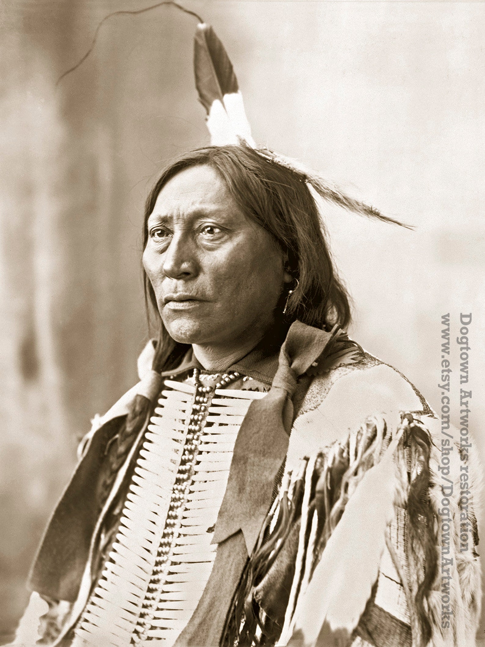 Chief Hollow Horn Bear Professionally Restored Photograph of - Etsy