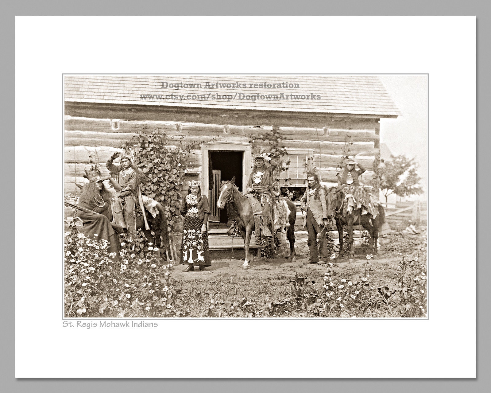 Saint Regis Mohawk Tribe Photo: Vintage Native American Print - Etsy