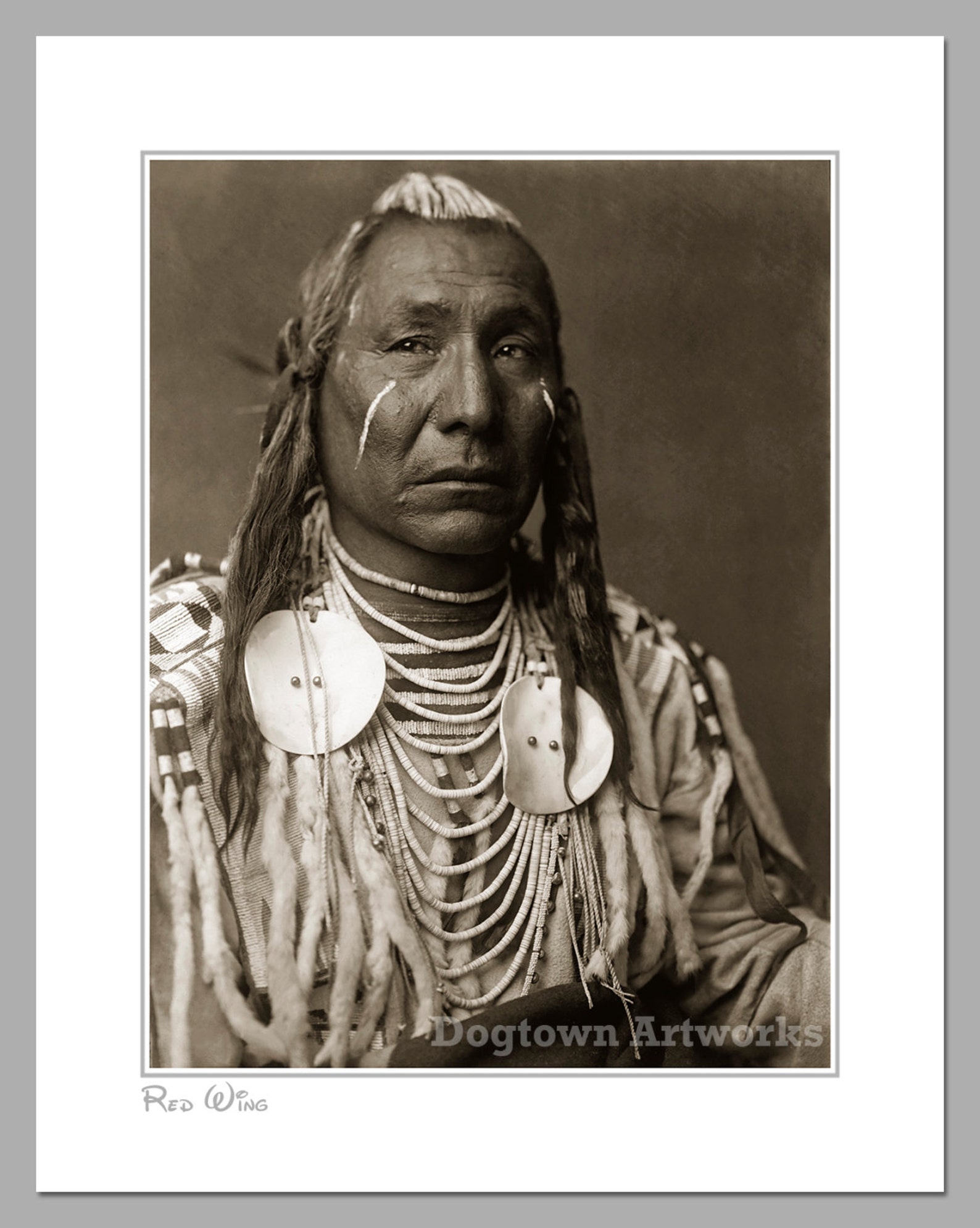 Red Wing, Large Restored Vintage Native American Indian Photograph ...