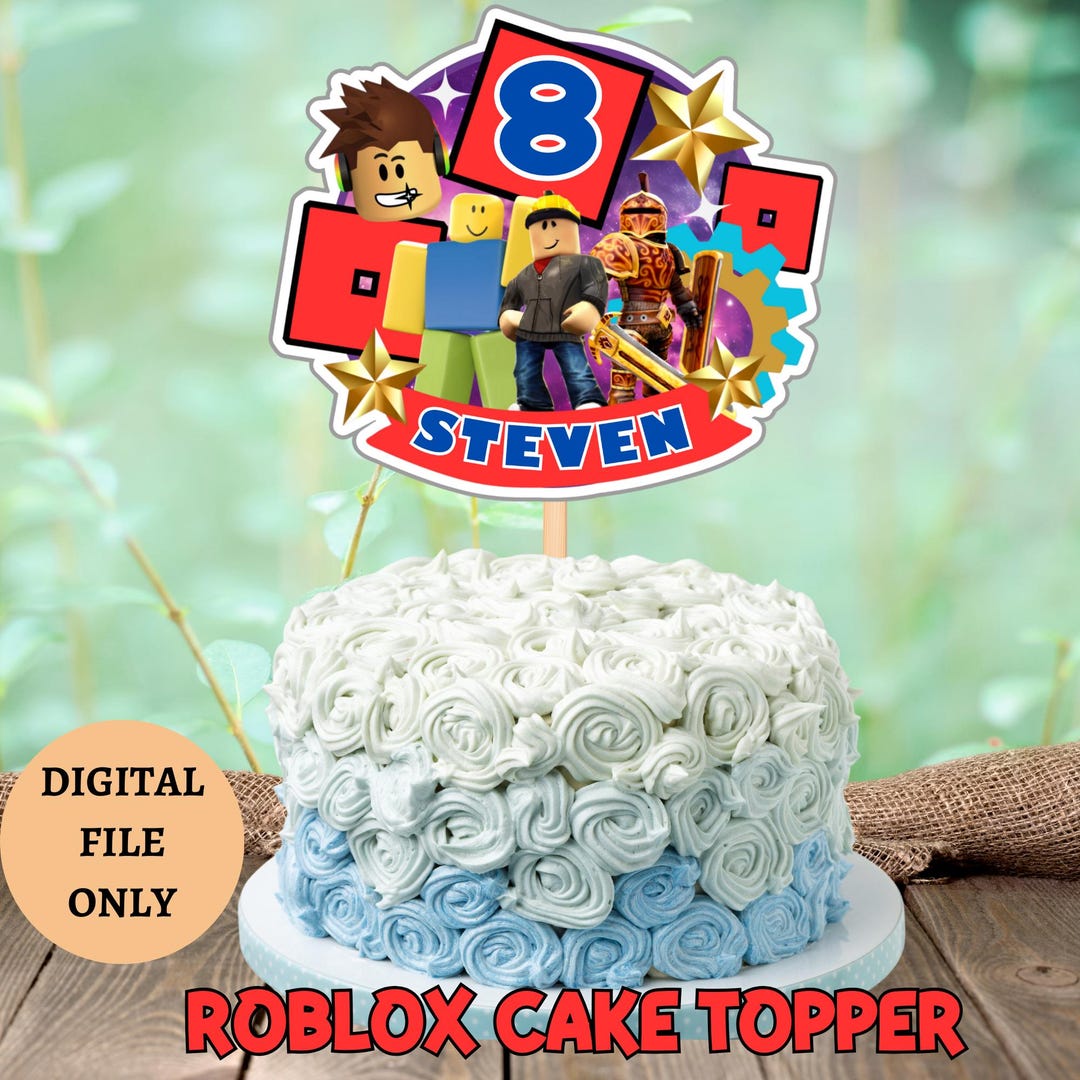 Roblox Game Cake Topper, Free Customize, Digital Files, Printable - Etsy