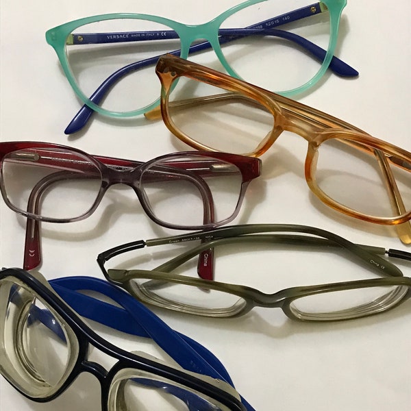 Bright Red Glasses - Etsy