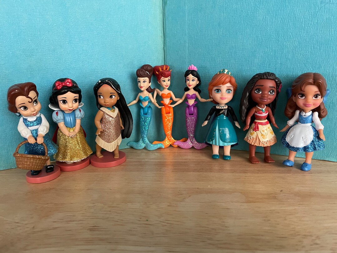 U Pick Set of Three Disney Princess PVC Cake Toppers - Animators Series ...