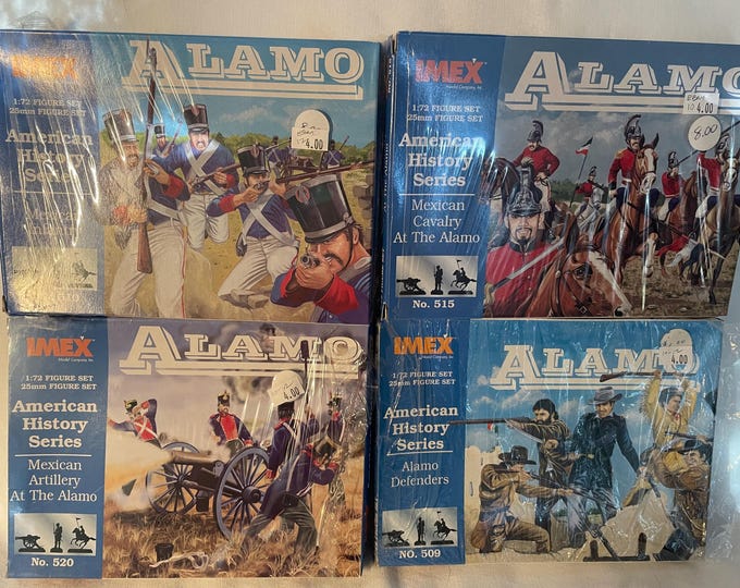 U Pick 1/72 Scale Military Figures Imex Alamo 520 Mexican Artillery 510 ...