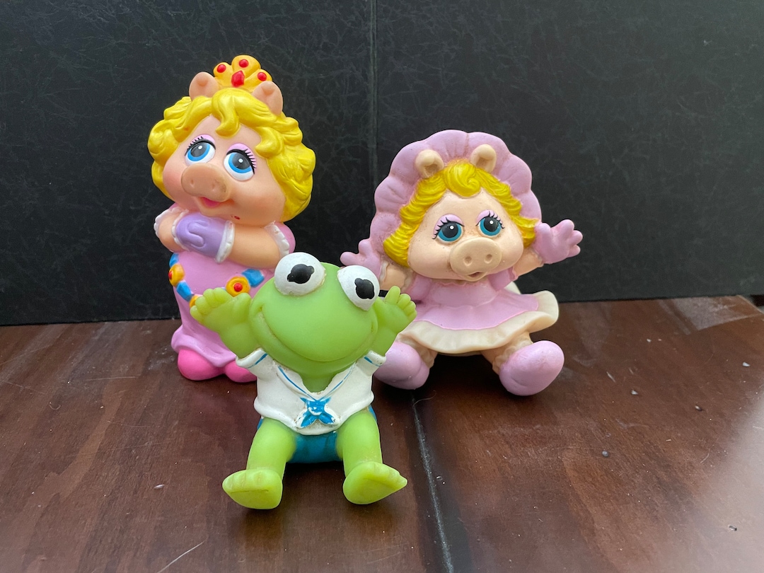 Vintage 1989 1980s Baby Muppets Remco Babies Squeeze Pals Miss Piggy ...