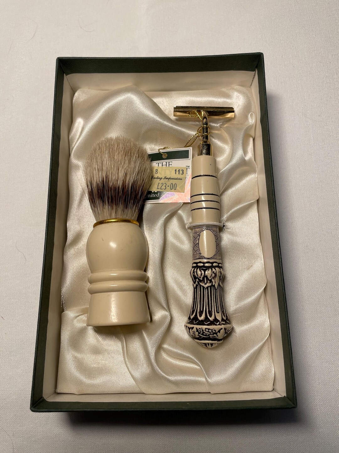 Vintage the County Set Shaving Pair Brush and Razor by Studio Anne ...