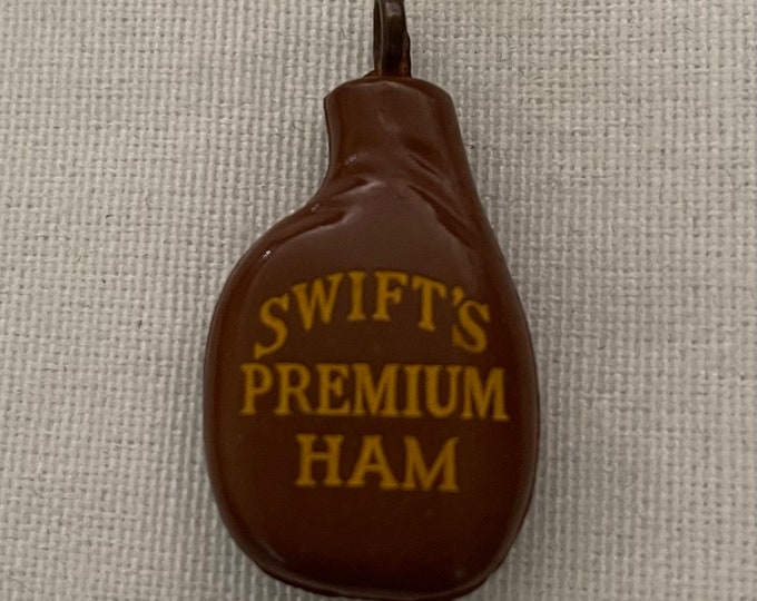 Vintage 1930s Swifts Premium Ham Composite Charm Souvenir Advertising ...